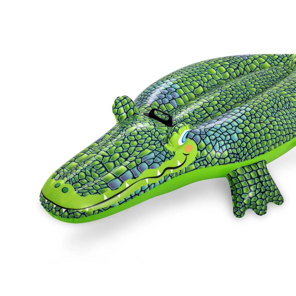 Bestway 152cm Inflatable Crocodile Pool Ride On Toy Kids/Children 3y ...