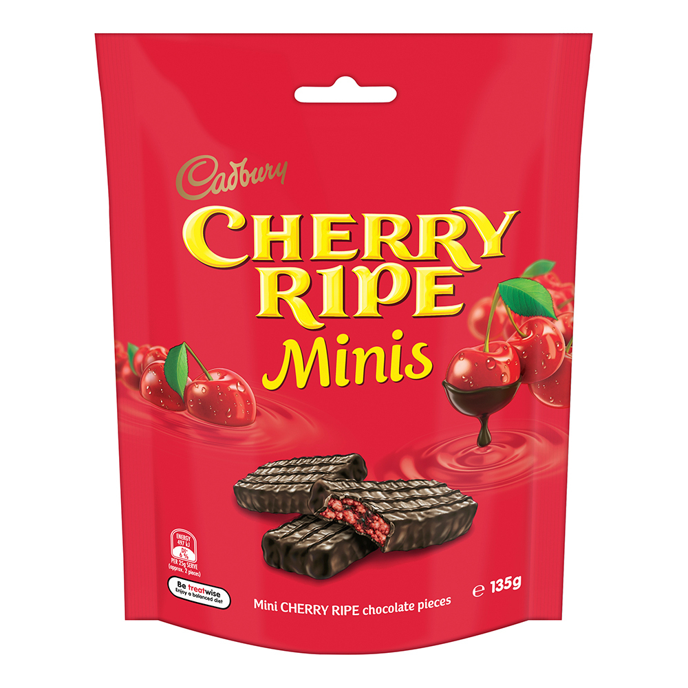 3PK Cadbury 135g Cherry Ripe Minis Chocolate Bites - Online | KG Electronic