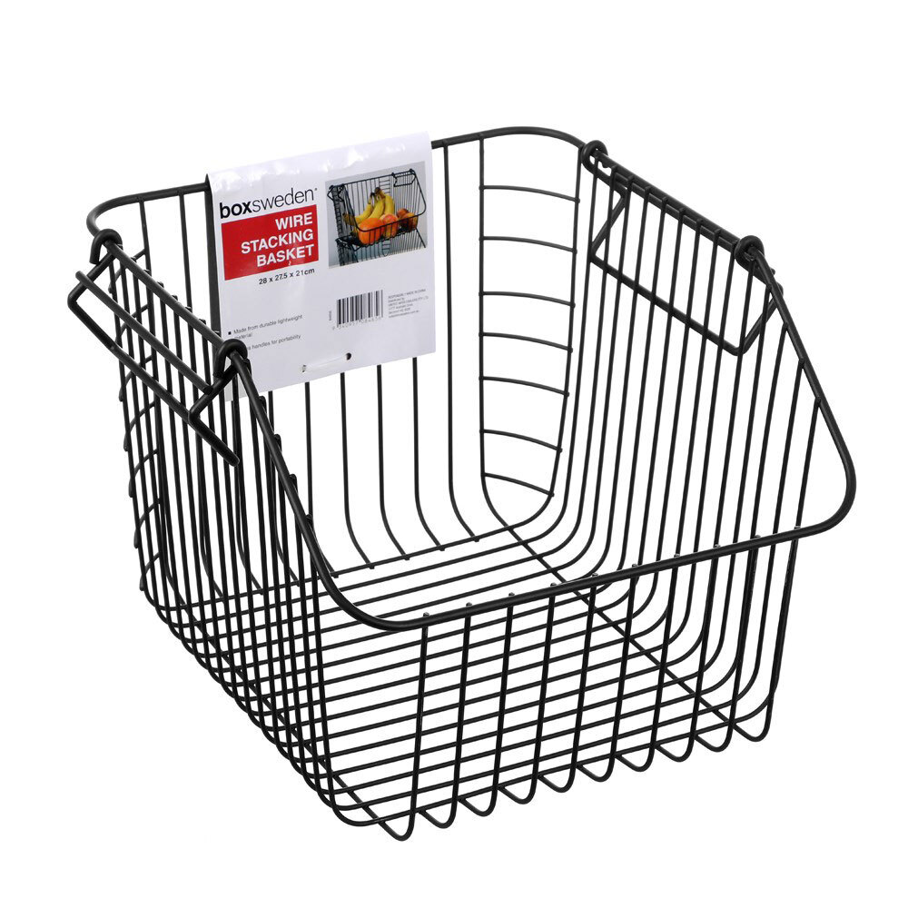 Boxsweden Wire Stacking Basket - Assorted - Online | KG Electronic