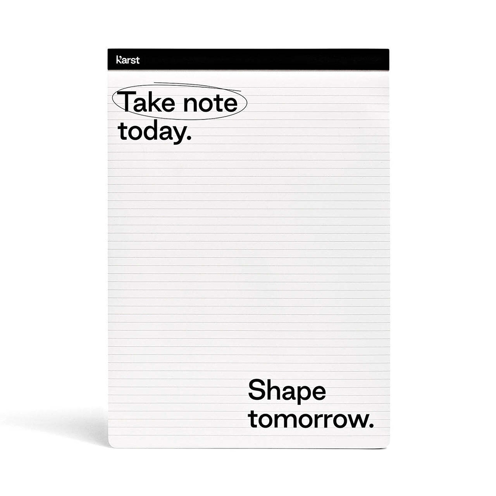 Karst 50-Sheets A4 Stone Paper Ruled Notepad Writing Pad Black - Online ...