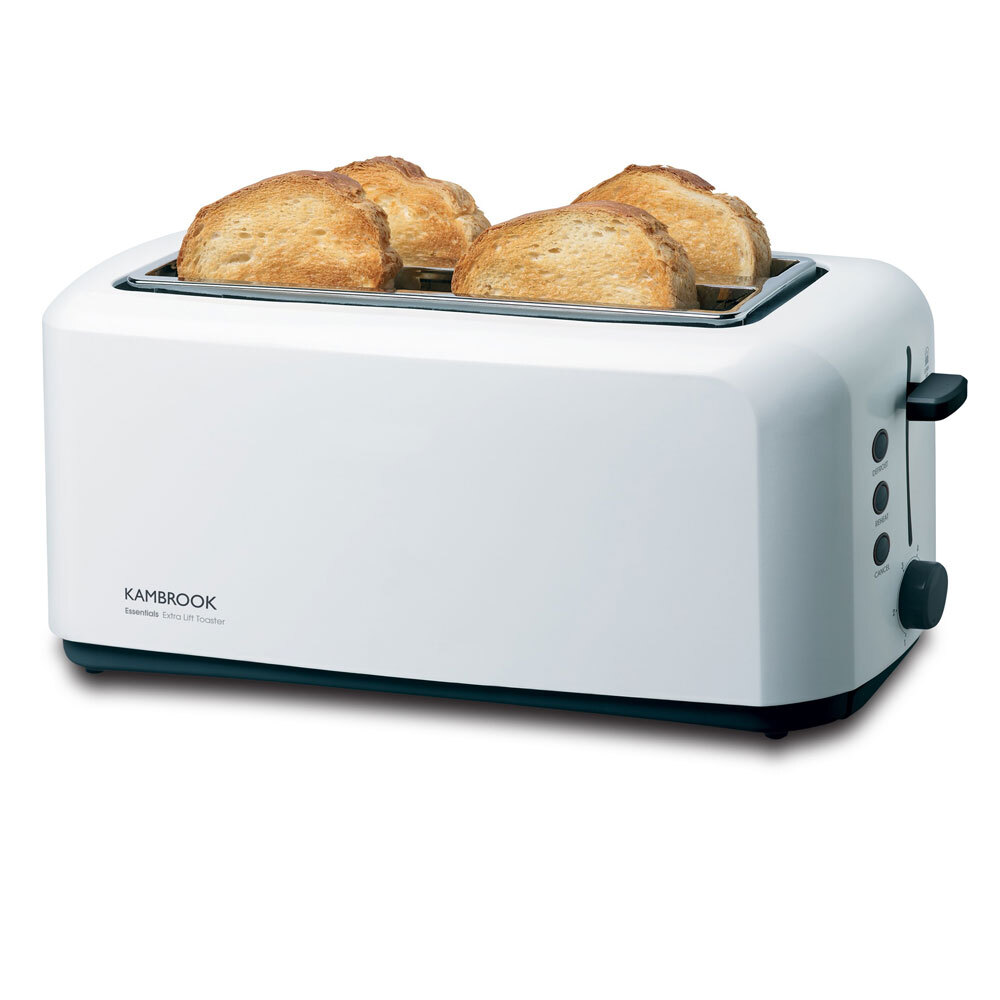 Kambrook 4 Slice Wide Slot Extra Lift Plastic Toaster - Online | KG ...