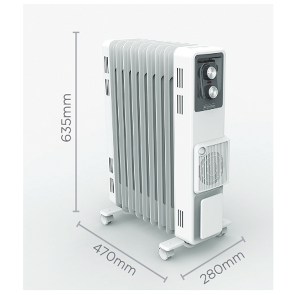 Dimplex 2.4kW Oil Column Heater w/ Turbo Fan - White - Online | KG ...