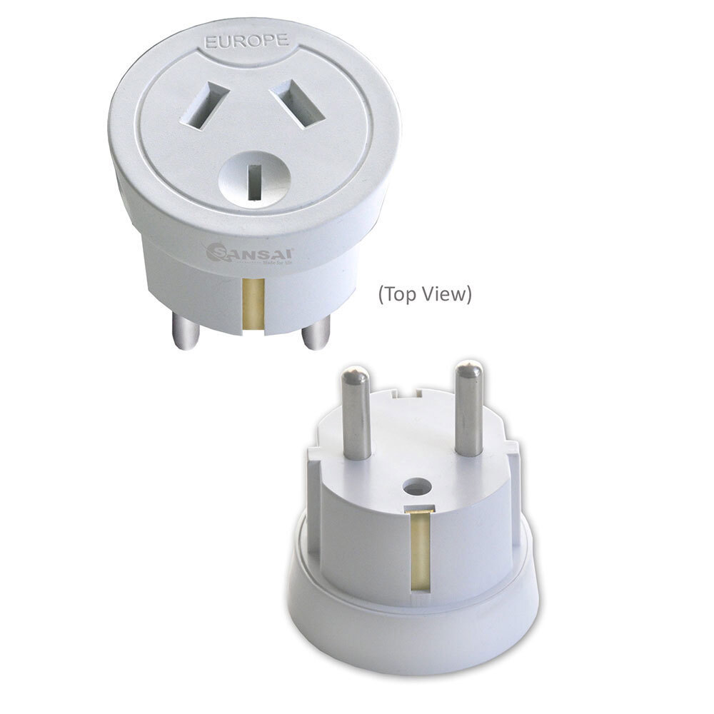 2x Travel Power Adapter AU/NZ Socket to Plug Asia EU/Middle East ...