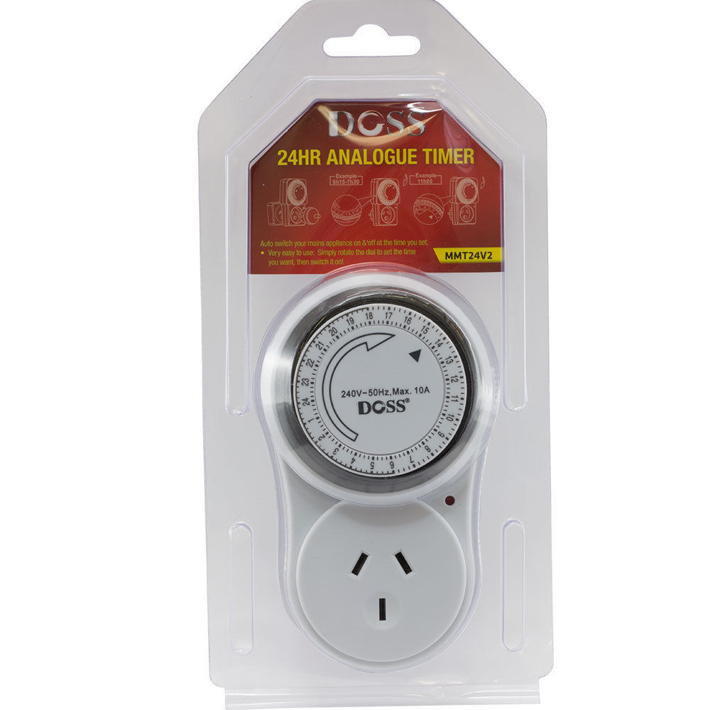 24HR Analogue Mains Timer 24Hrs 240V - Online | KG Electronic