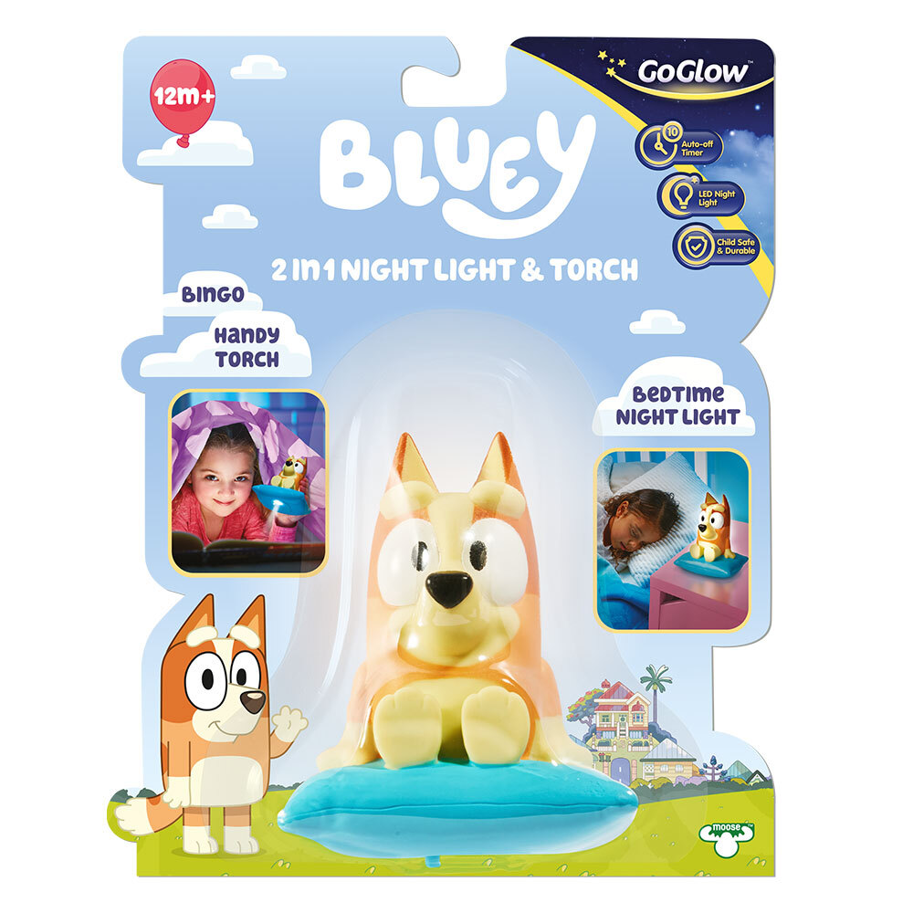 Bluey GoGlow 2 in 1 Night Light & Torch - Bingo - Online | KG Electronic