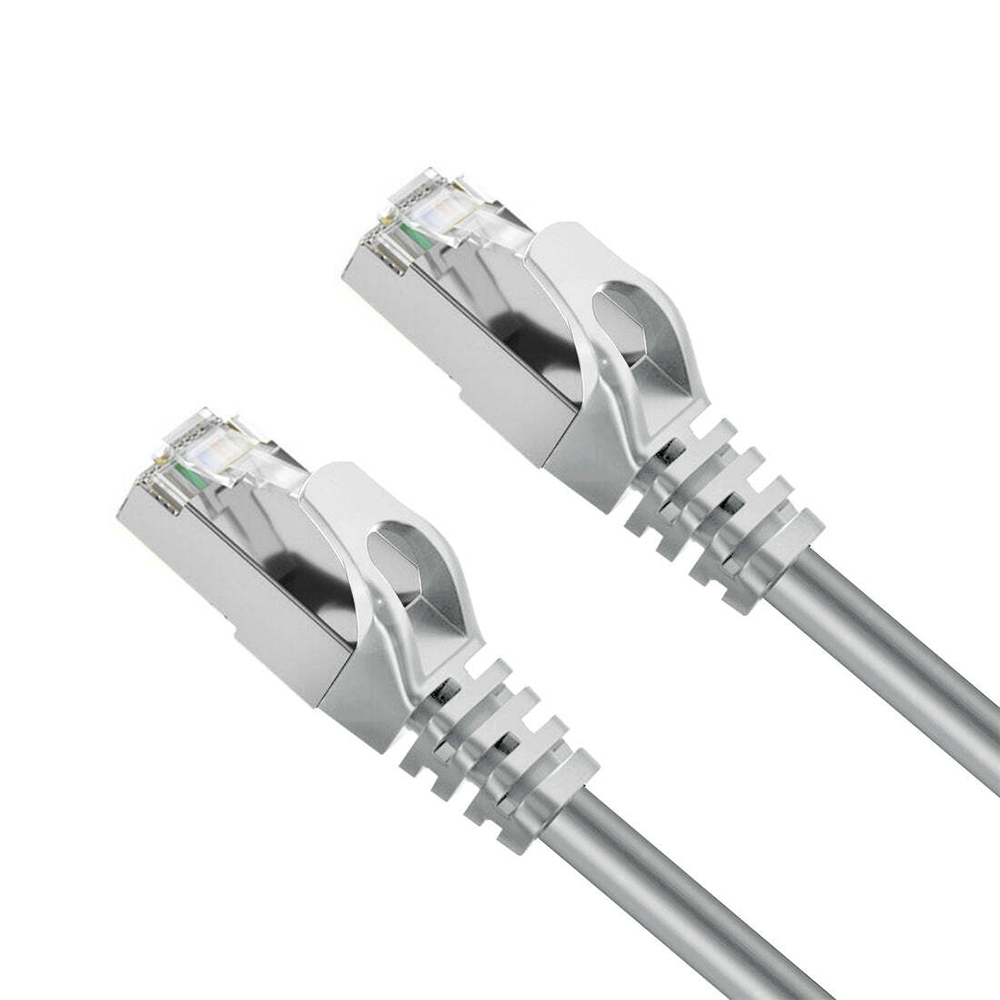 Cruxtec 20m CAT7 10GbE SF/FTP Triple Shielding Ethernet Cable - White ...