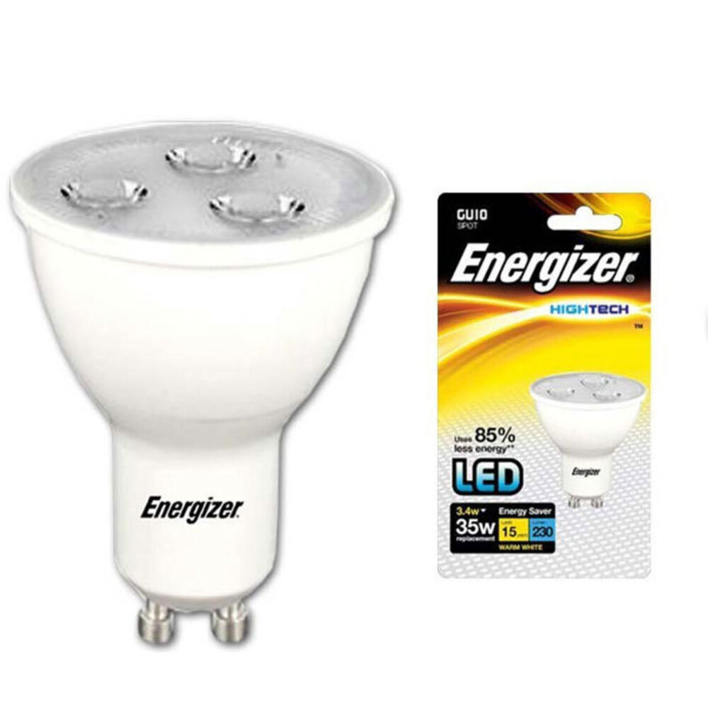 6X Energizer Led Gu10 3.4W Warm White Light Globe - Online | KG Electronic