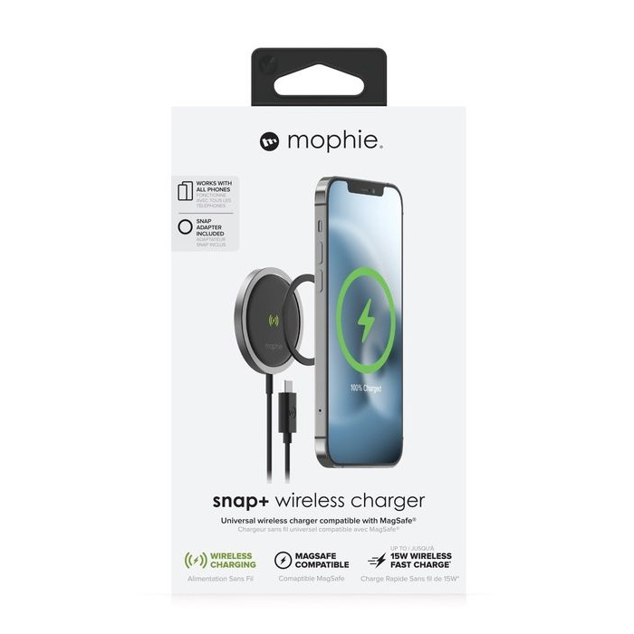 Mophie Snap+ Wireless Charger 15W MagSafe Compatible Black - Online ...