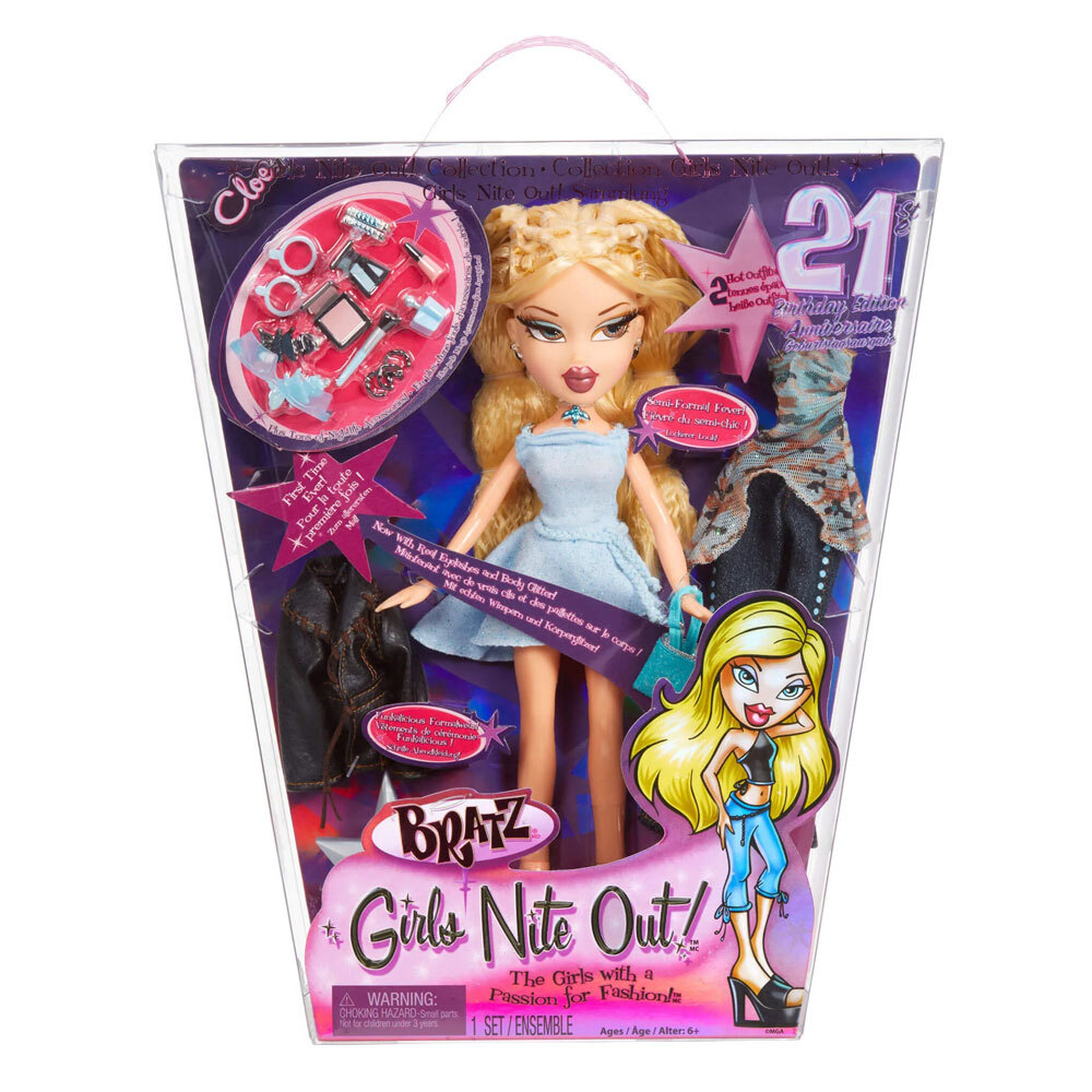 Bratz Girls Nite Out Collection 21st Birthday Edition Cloe 25cm Doll 6y ...