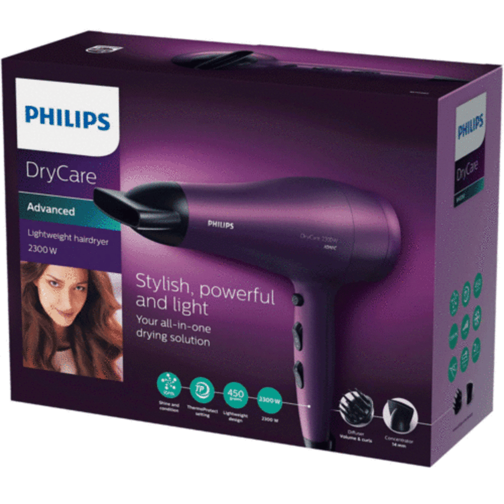 Philips BHD282 2300W Hair Dryer Hairdryer/DryCare Ceramic Ionic ...