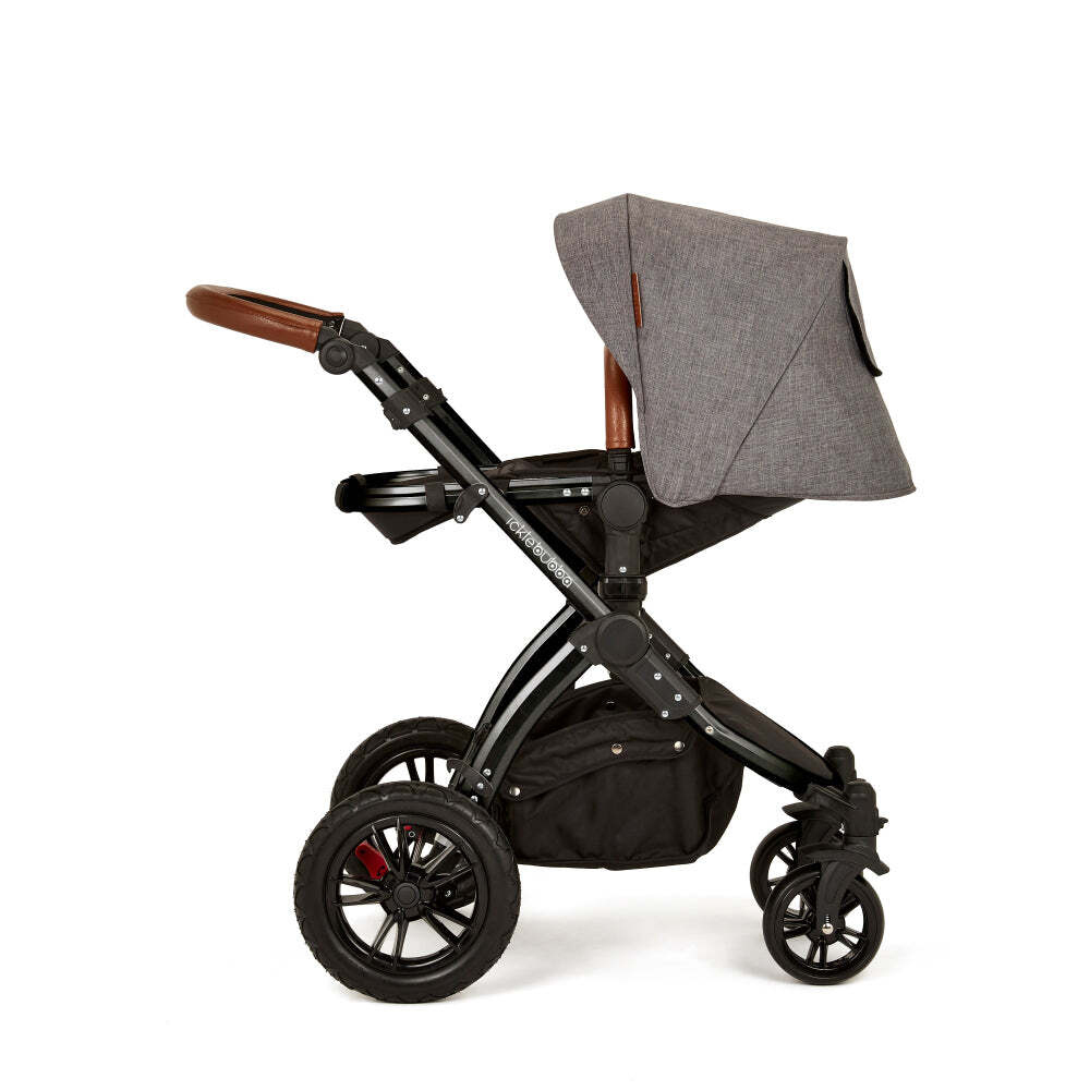 Ickle Bubba Baby V3 Stomp 4 Wheel Pram Graphite Grey & Black - Online ...