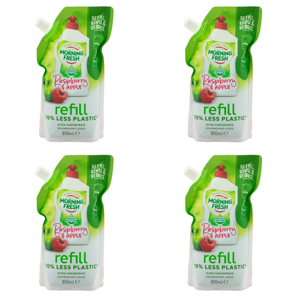 4PK Morning Fresh Concentrated Dishwashing Liquid Refill 800ml ...