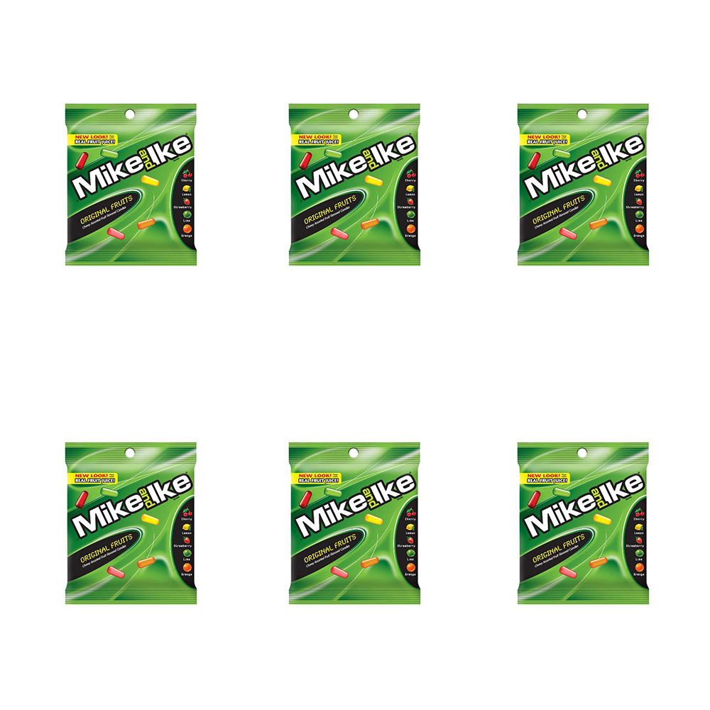 6PK Mike & Ike Original Fruit Chewy Candy Original Bag 141g - Online ...