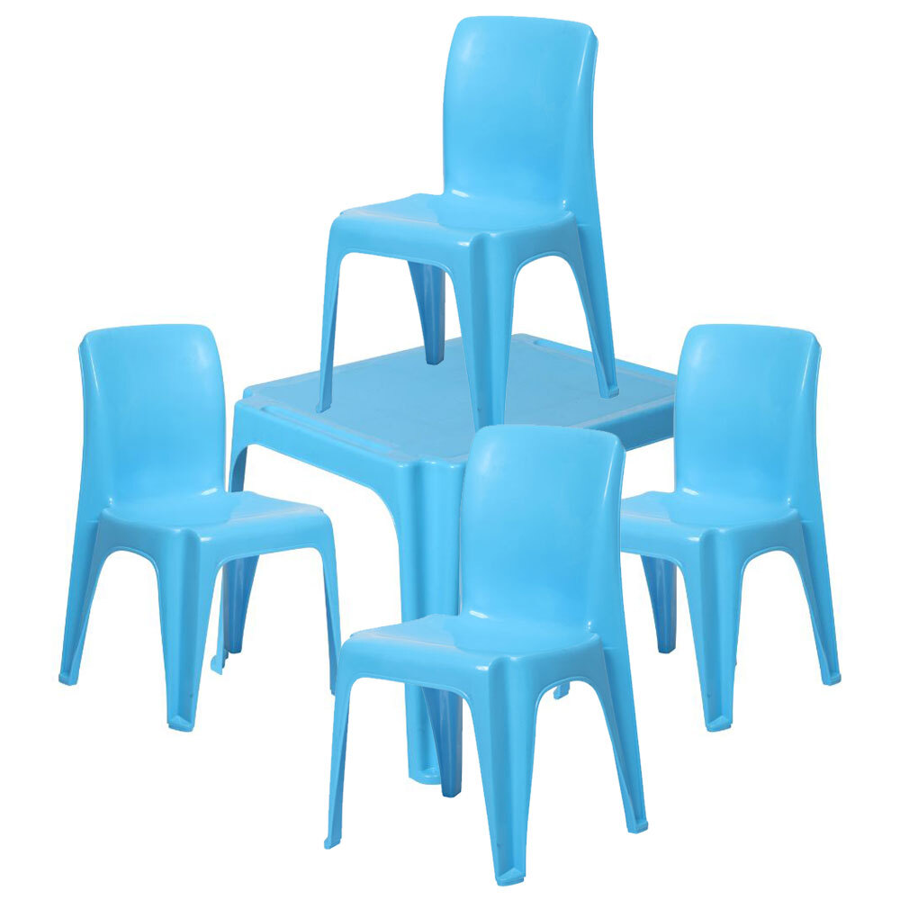Tuff Play Kids Furniture Tinker Table & Chairs Set - Sky High Aqua ...