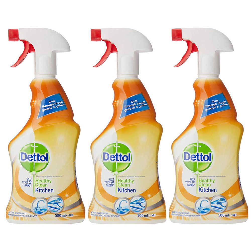 3x Dettol 500ml Healthy Clean Kitchen Spray - Online | KG Electronic