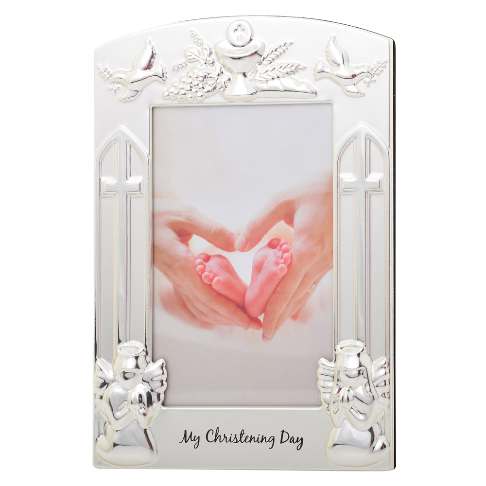 Gibson Gifts My Christening Day 4x6'' Photo Frame Rectangle Silver ...