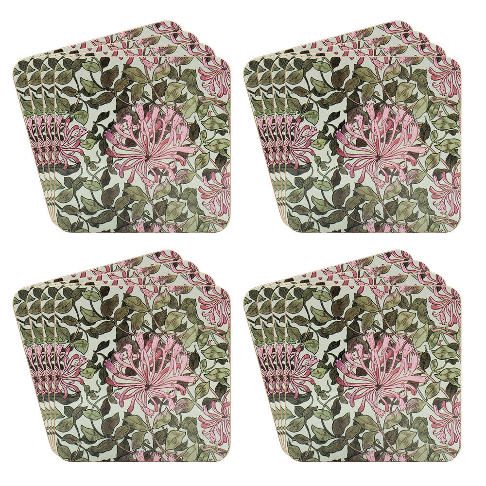 4x 4pc Gibson Gifts Honeysuckle Coaster Square Drink Pad Set - Online | KG Electronic