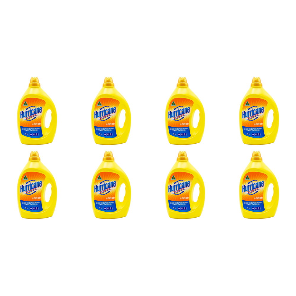 8PK Hurricane Liquid Laundry Detergent Stain Remover Lemon 2L - Online ...