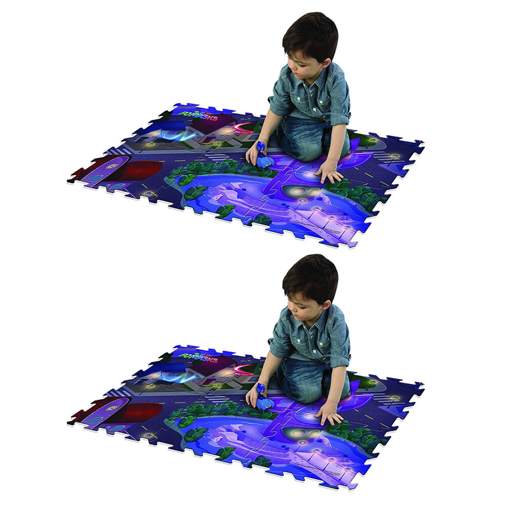 2PK PJ Masks 28" x 19" Megamat Playmat w/ 1 Assorted Vehicle - Online ...