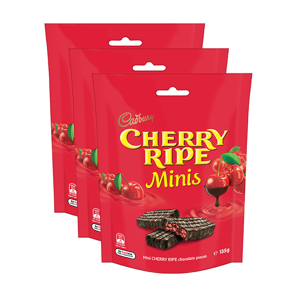 3PK Cadbury 135g Cherry Ripe Minis Chocolate Bites - Online | KG Electronic