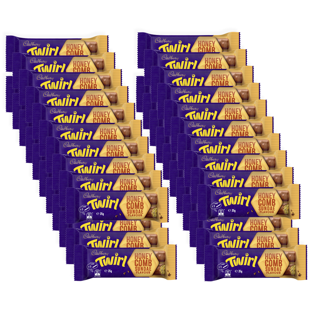 42pc Cadbury Twirl Honeycomb Sundae 35g Chocolate Confectionery ...