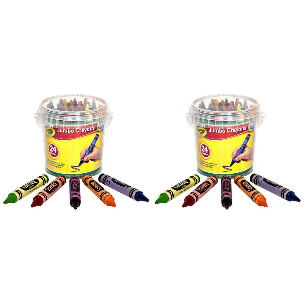 48pc Crayola First Jumbo Crayons In Storage Tub Kids 2y+ - Online | KG ...