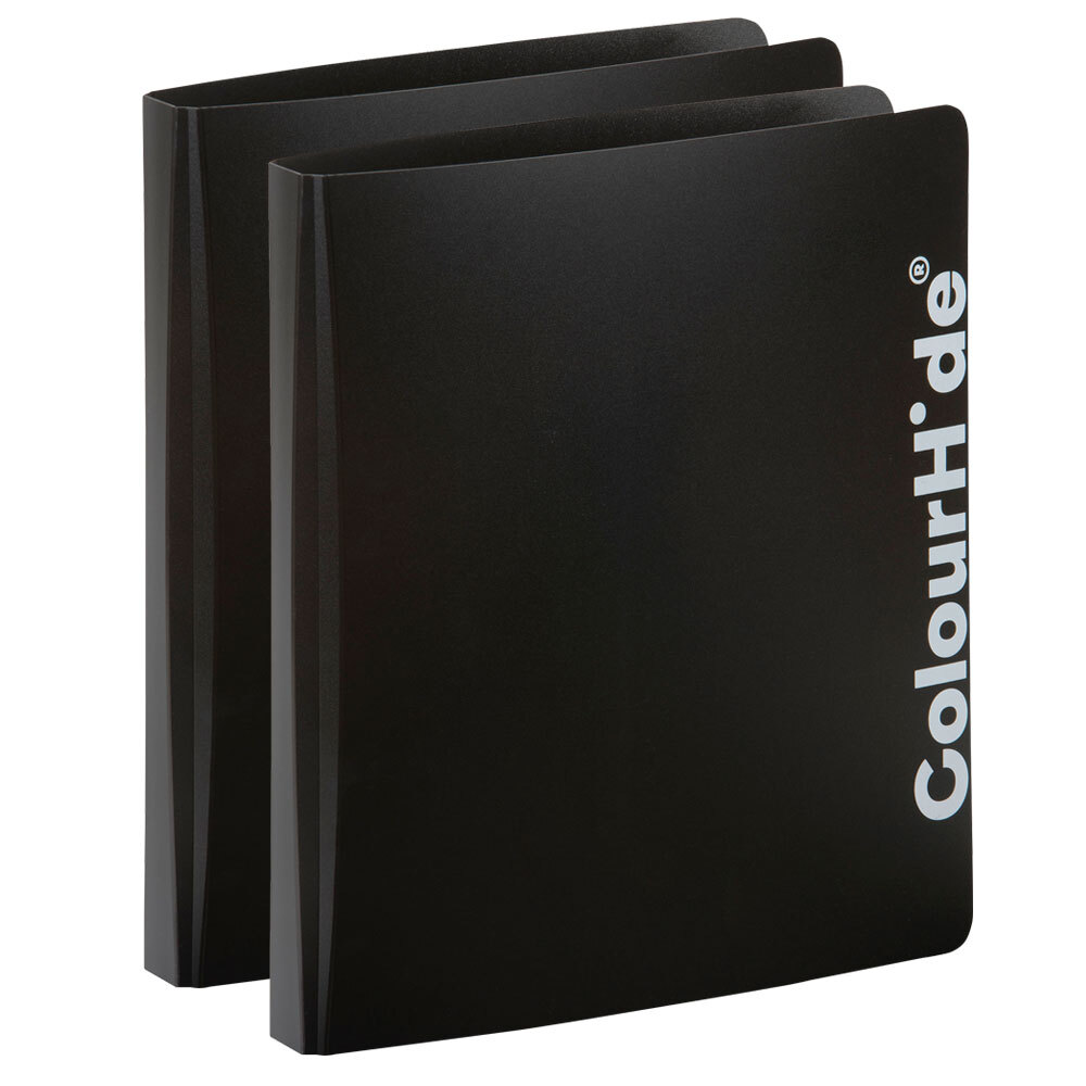 2PK ColourHide A4 25mm Binder - Black - Online | KG Electronic