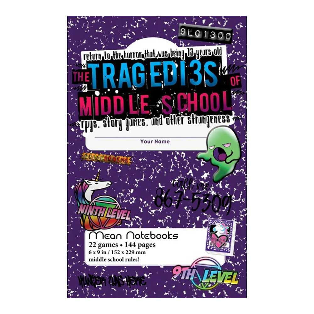 9th Level Games The Tragedies of Middle School RPG Tabletop Gaming ...