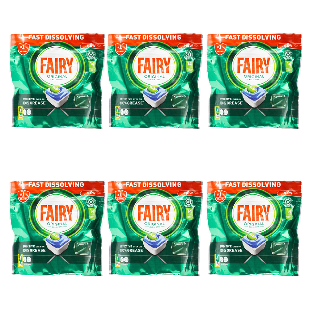 84pc Fairy Original All In One Dishwasher Capsules/Tablet Pack - Online ...