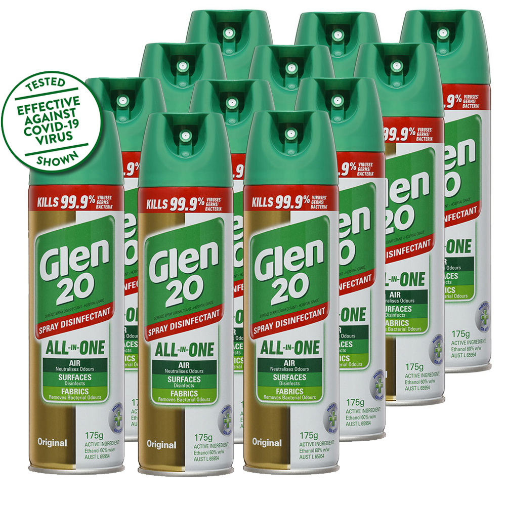 12PK Glen20 175g Disinfectant Spray Aero Original - Online | KG Electronic