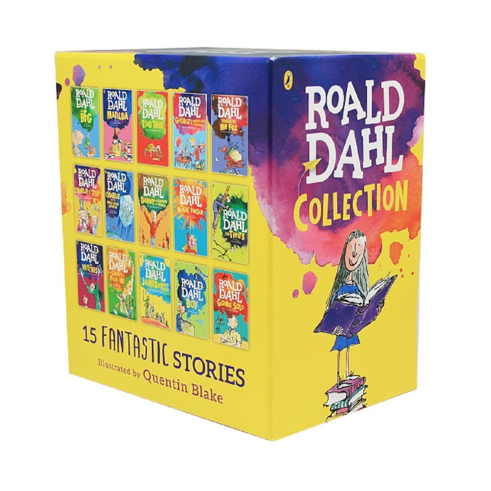 Promotional Roald Dahl Collection 15 Book Slipcase Kids Paperback Book ...