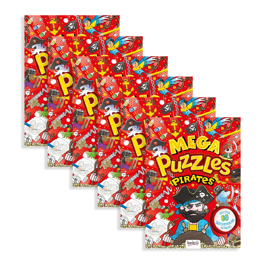 6x Bookoli Mega Puzzles: Pirates Childrens Puzzle Book 3y+ - Online ...