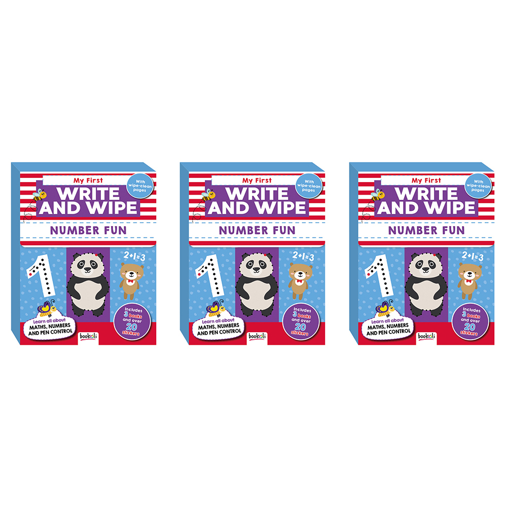 3PK Sticker And Activity Pack Number Fun Kids/Children Activity ...