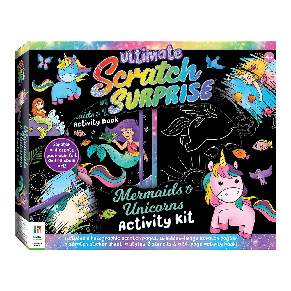 Kaleidoscope Ultimate Scratch Surprise Mermaids & Unicorns Activity Kit 4y+ - Online | KG Electronic