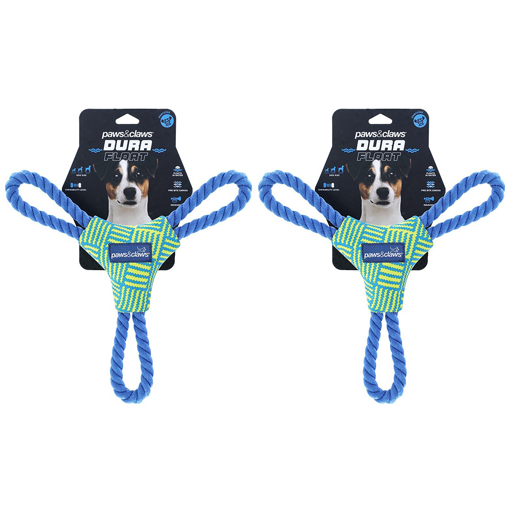 2PK Paws And Claws 30x30x6cm Dura Tri Tugger Dog/Pet Toy - Online | KG ...