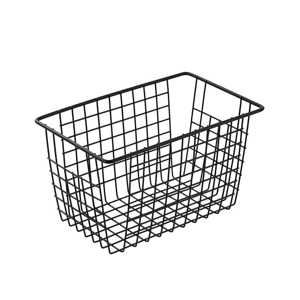 Boxsweden 26x15cm Wire Storage Basket - Black - Online | KG Electronic