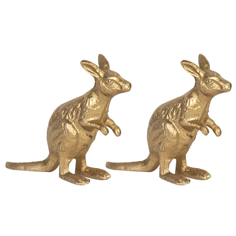 2x DWBH Kangaroo Cast Iron 5x14cm Door Stop/Paper Weight - Online | KG ...