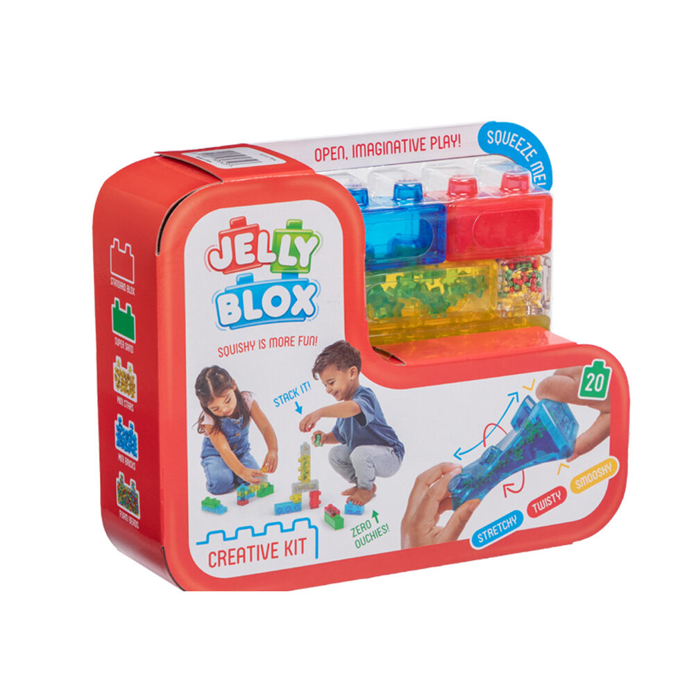 20pc Jelly Blox Creative Kit Squishy Sensory Building Blocks Toy 2y ...