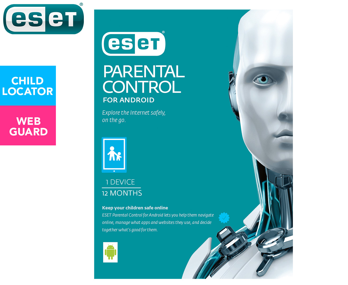 ESET Parental Control For Android Devices 1-Year Software Download ...