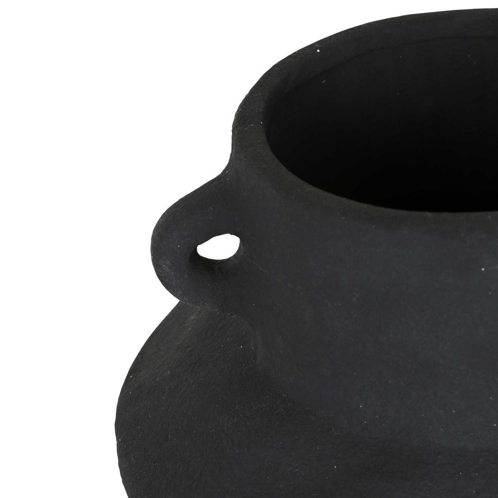 Dadal Flower Terracotta Pot/Planter Large 26cm Home Decor - Black ...