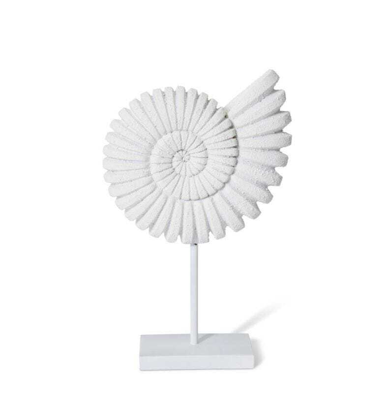 E Style 30cm Resin Sea Shell Stand Sculpture - White - Online | KG ...