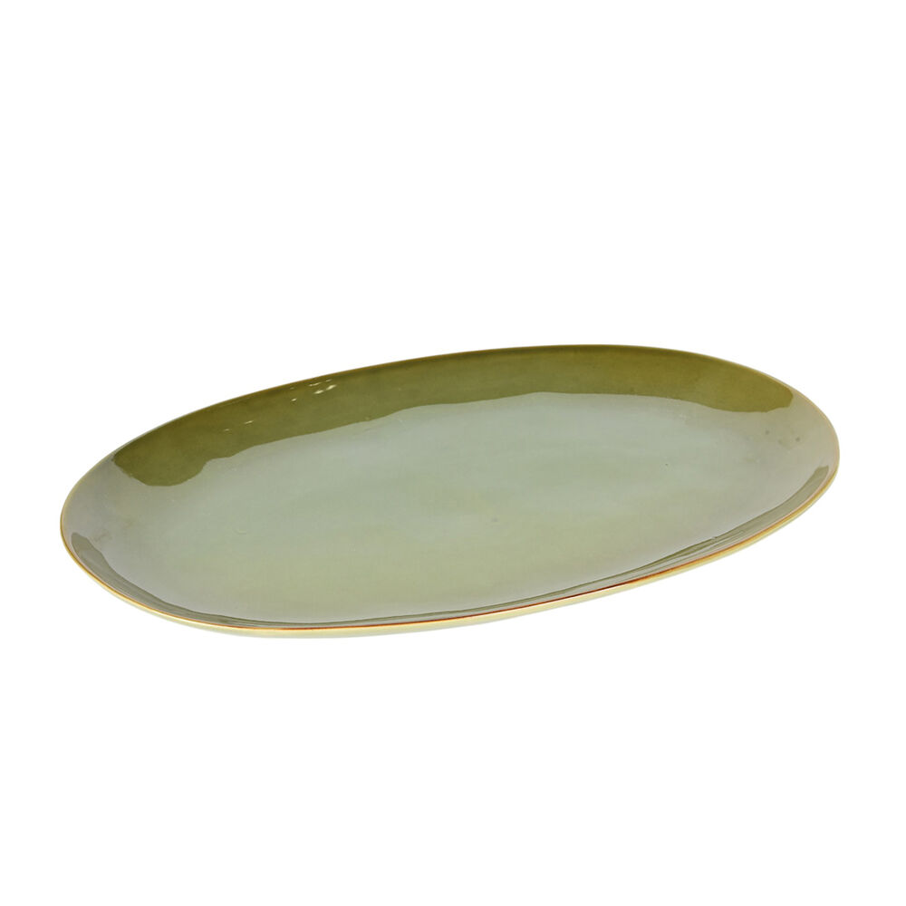 NF Living Ovalo Oval Plate 42x25x3 Reactive Glaze Stoneware Dinnerware ...