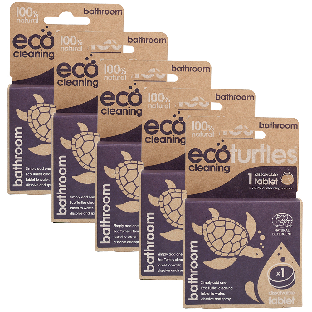 5x Eco-Cleaning Turtles Bathroom Single Refill Tablet - Online | KG ...
