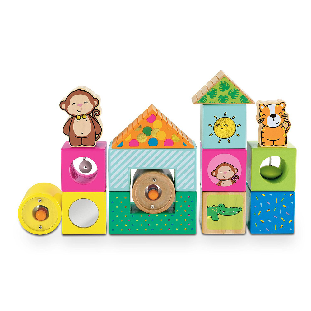 ELC Wooden Activity Blocks Kids/Childrens Toy 12m+ - Online | KG Electronic