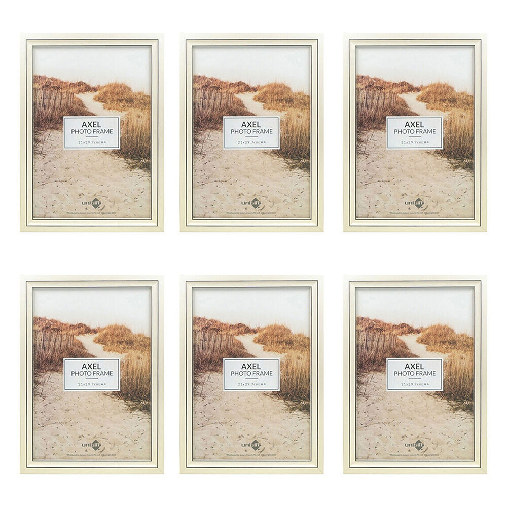 6PK Unigift Axel Glass Home Decor Picture Photo Frame A4 21x29.7cm ...