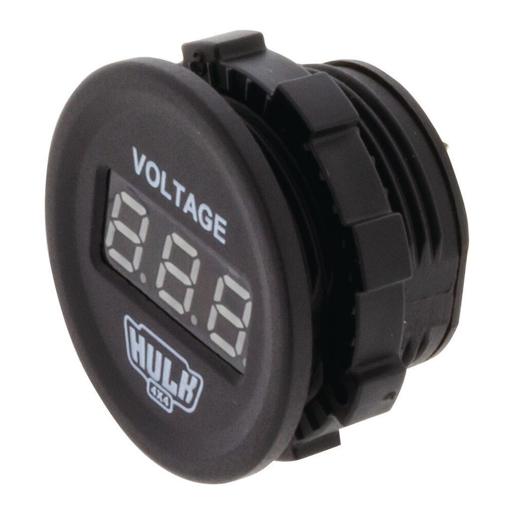 Hulk Compact Vehicle DC Voltmeter Voltage Display Reader Black - Online ...