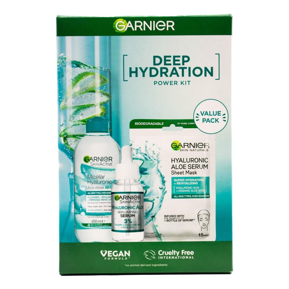 Garnier Deep Hydration Power Kit Womens Skin Care Set - GARNIER