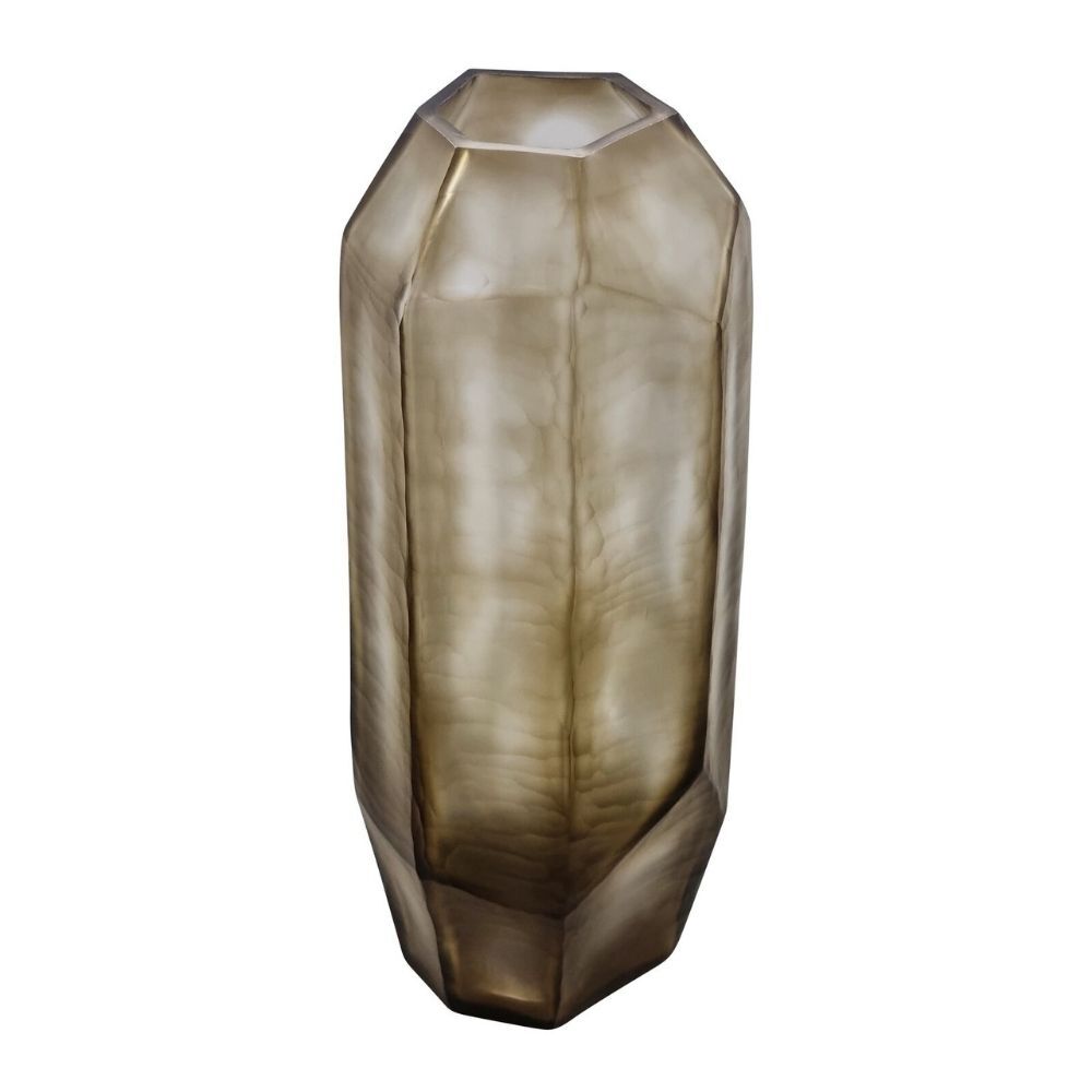 J.Elliot Home Sebastion Tall Glass Vase 42cm - Smoke - J.ELLIOT HOME