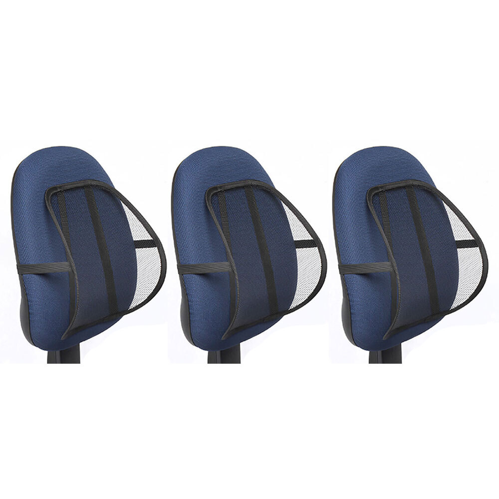 3PK Kensington Back Rest Mesh f/ Back & Spine Support Black - Online ...