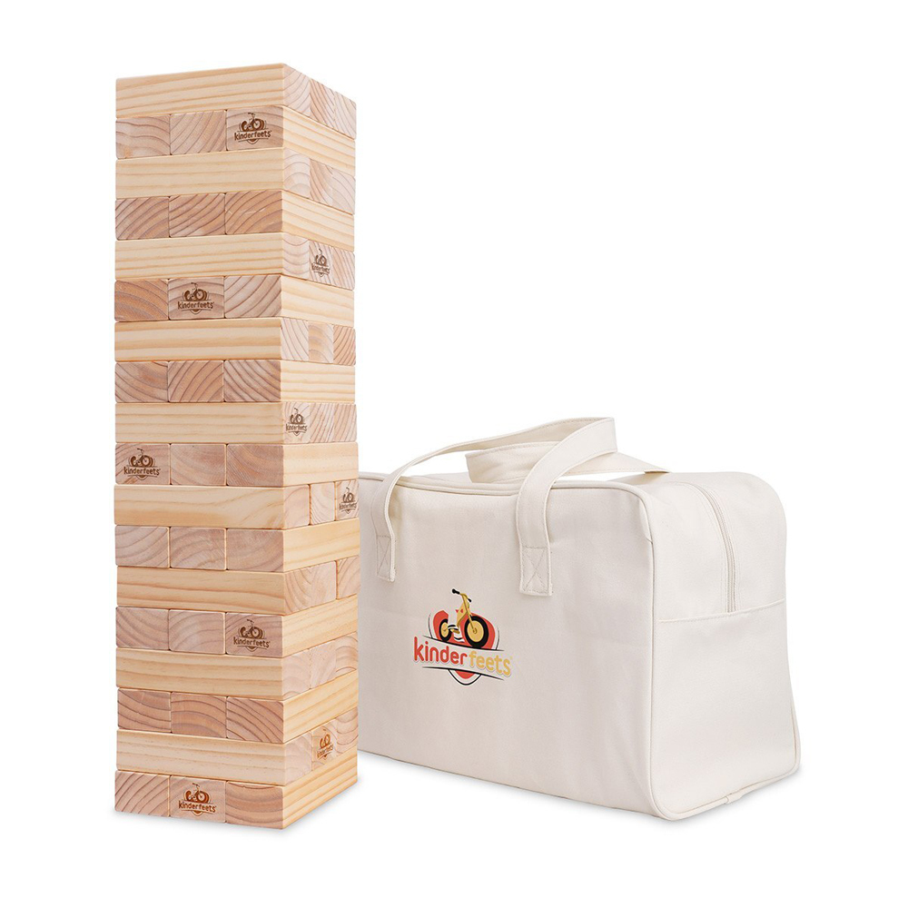 54pc Kinderfeets 18cm Giant Stackers Kids Wooden Toy 3y+ - Online | KG ...